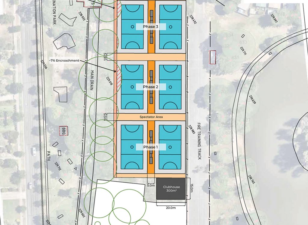 Netball-Concept-Option-2-6-Courts – Mesh Planning